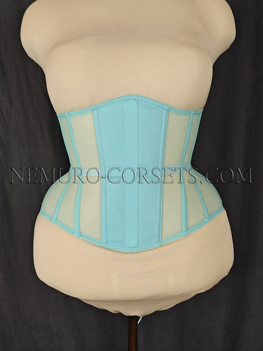 Menthol mesh underbust corset- Nemuro-Corsets.com – Nemuro Corsets