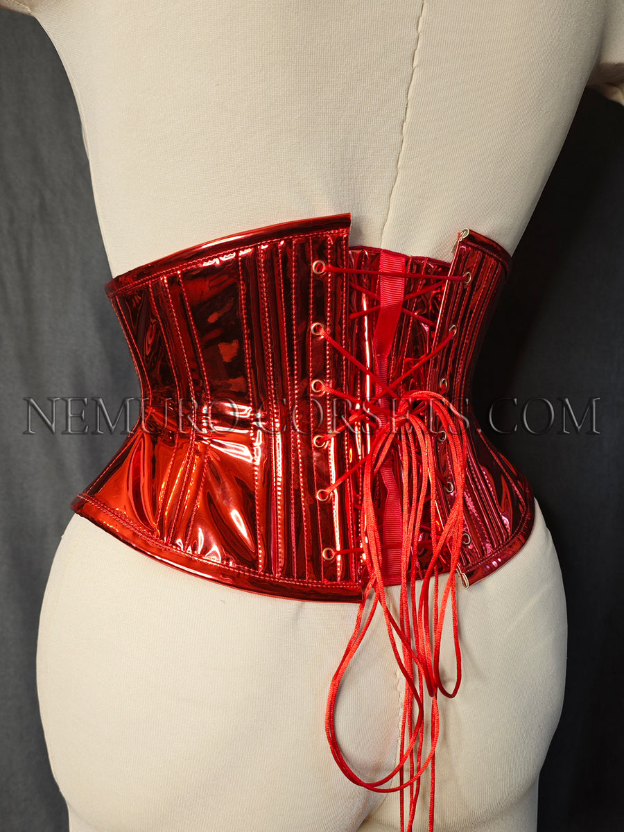 Athene Red PVC corset cincher Size S – Nemuro Corsets